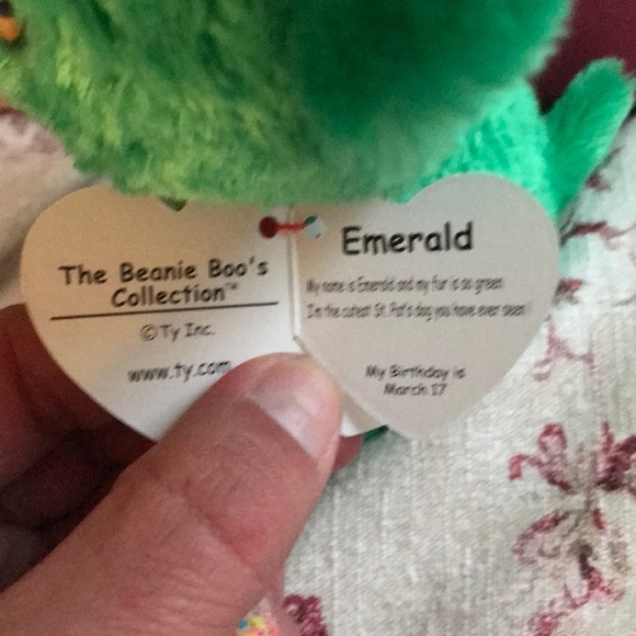 Ty | Toys | Emerald Ty Beanie Boo | Poshmark
